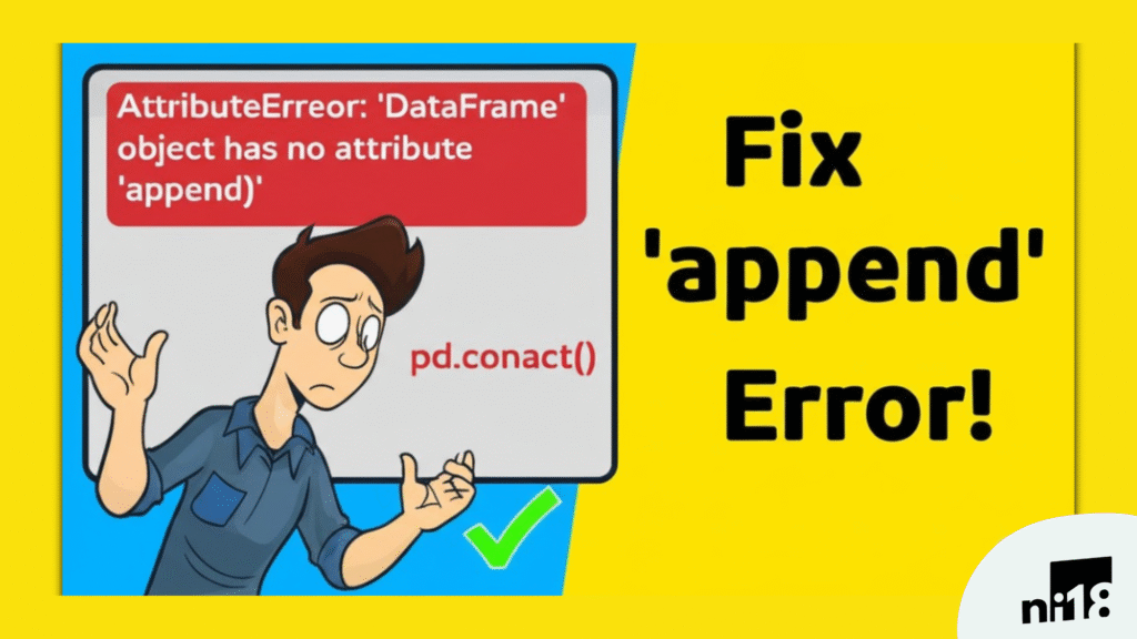 Fix The Dataframe Object Has No Attribute Append Error In Pandas 0654
